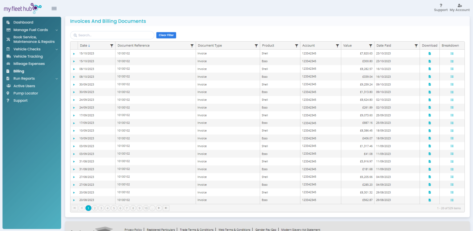 My Fleet Hub | Fuel Card Services