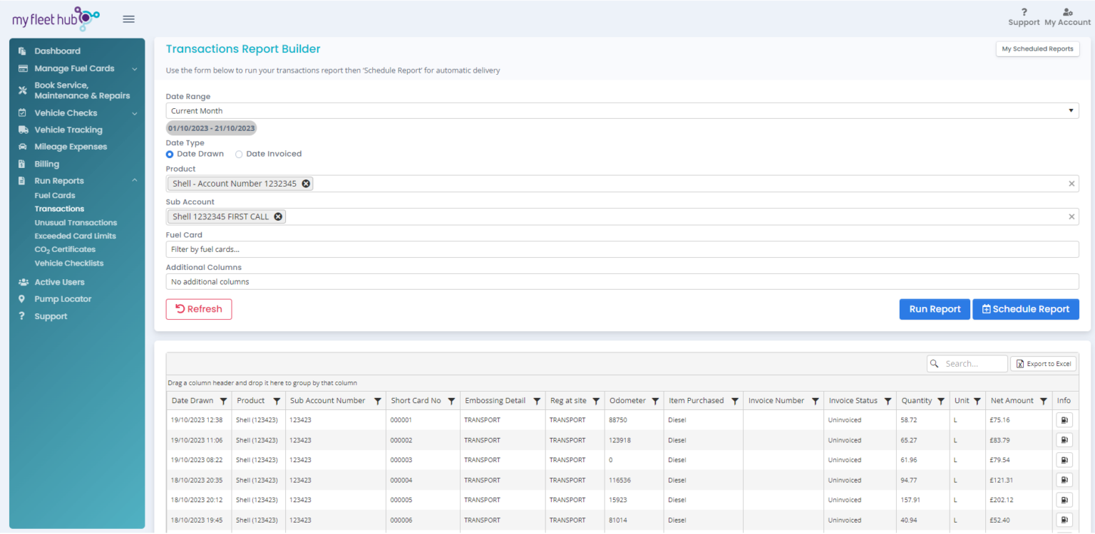 My Fleet Hub | Fuel Card Services